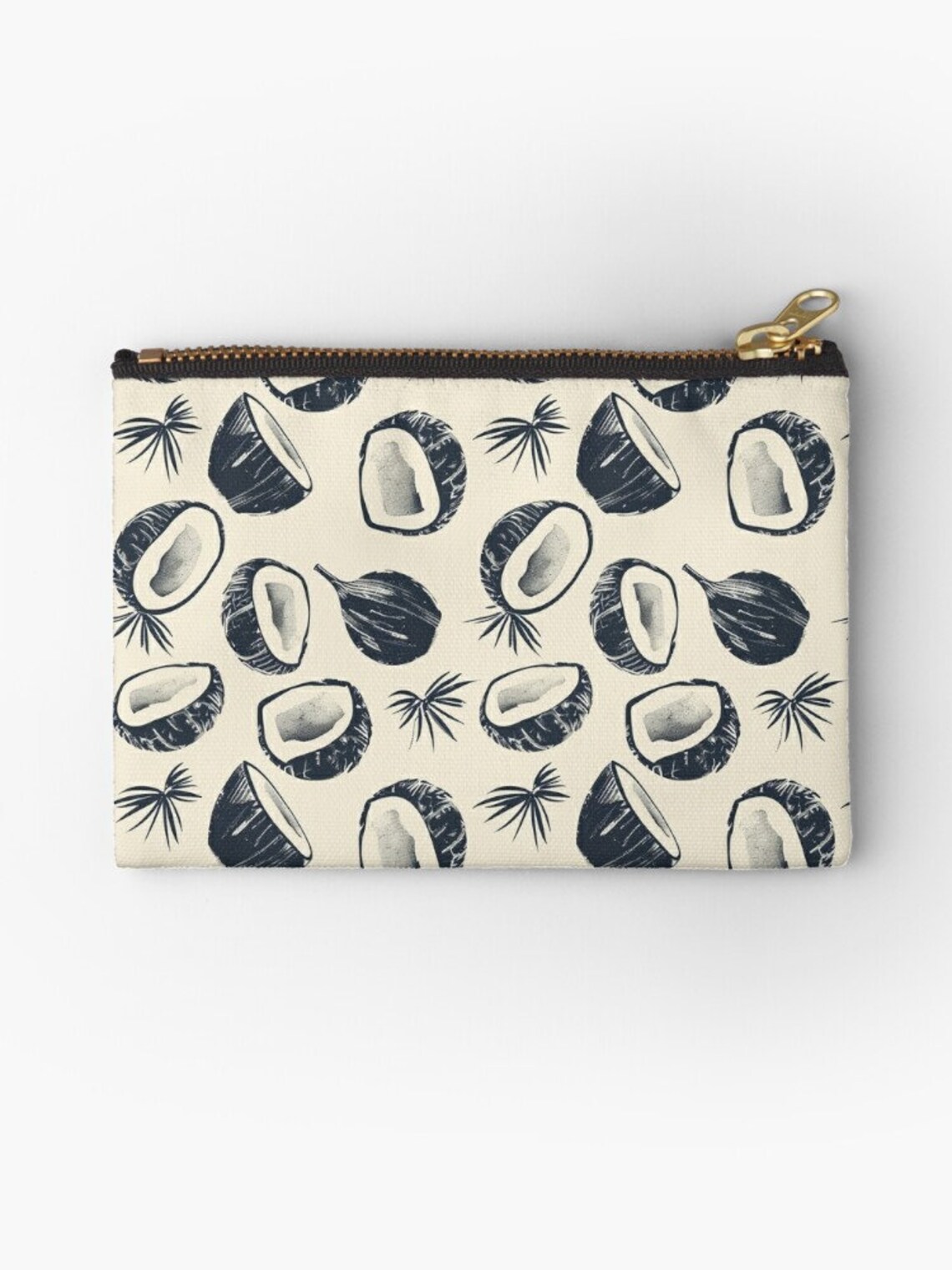 Coconut and Palm Leaf Digtial Pattern Seamless Fabric Printing, Elegant ...