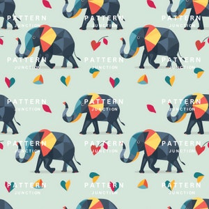 Digital Square Pattern Seamless Symmetrical Blocky Box Print ...
