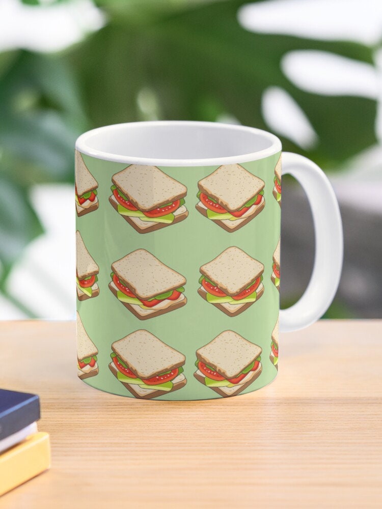 Lunch Sandwiches Digital Pattern: Tasty Sandwiches Digital Print ...
