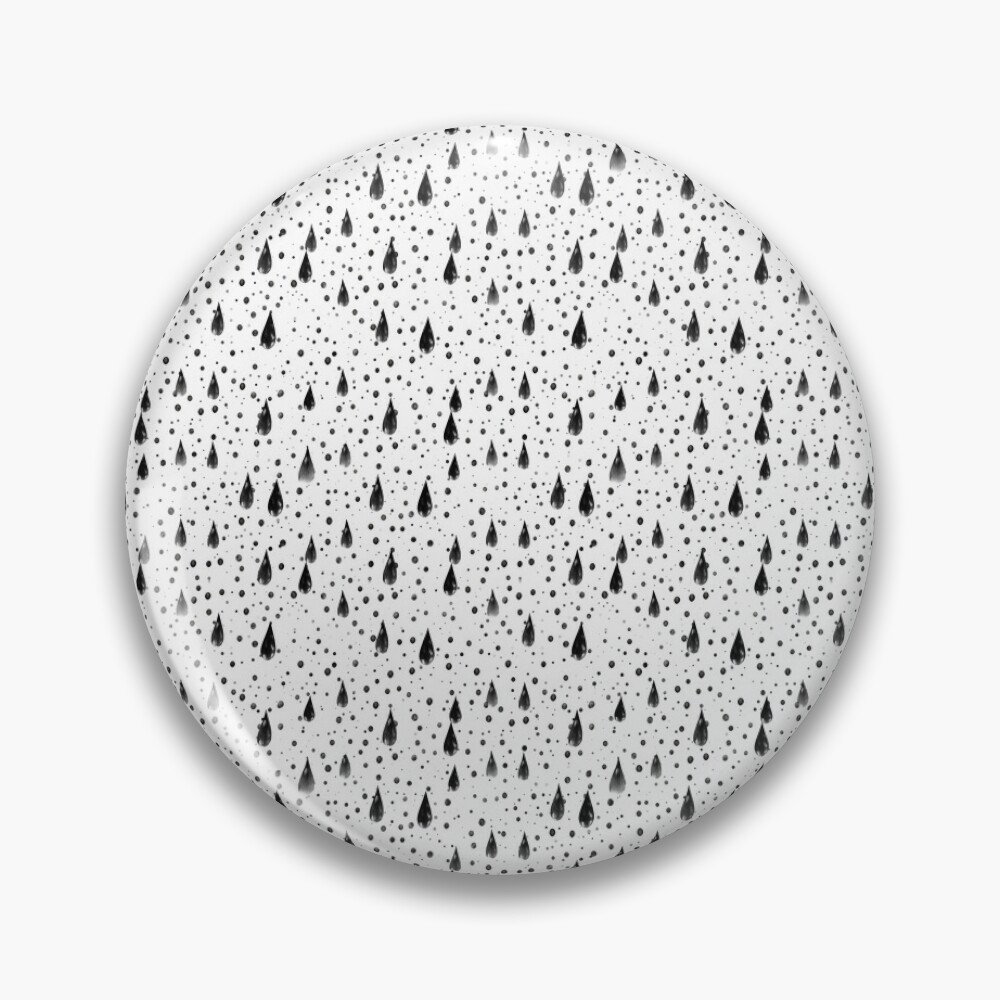 Seamless Black and White Rain Drop Pattern Digital Paper Print Digital ...