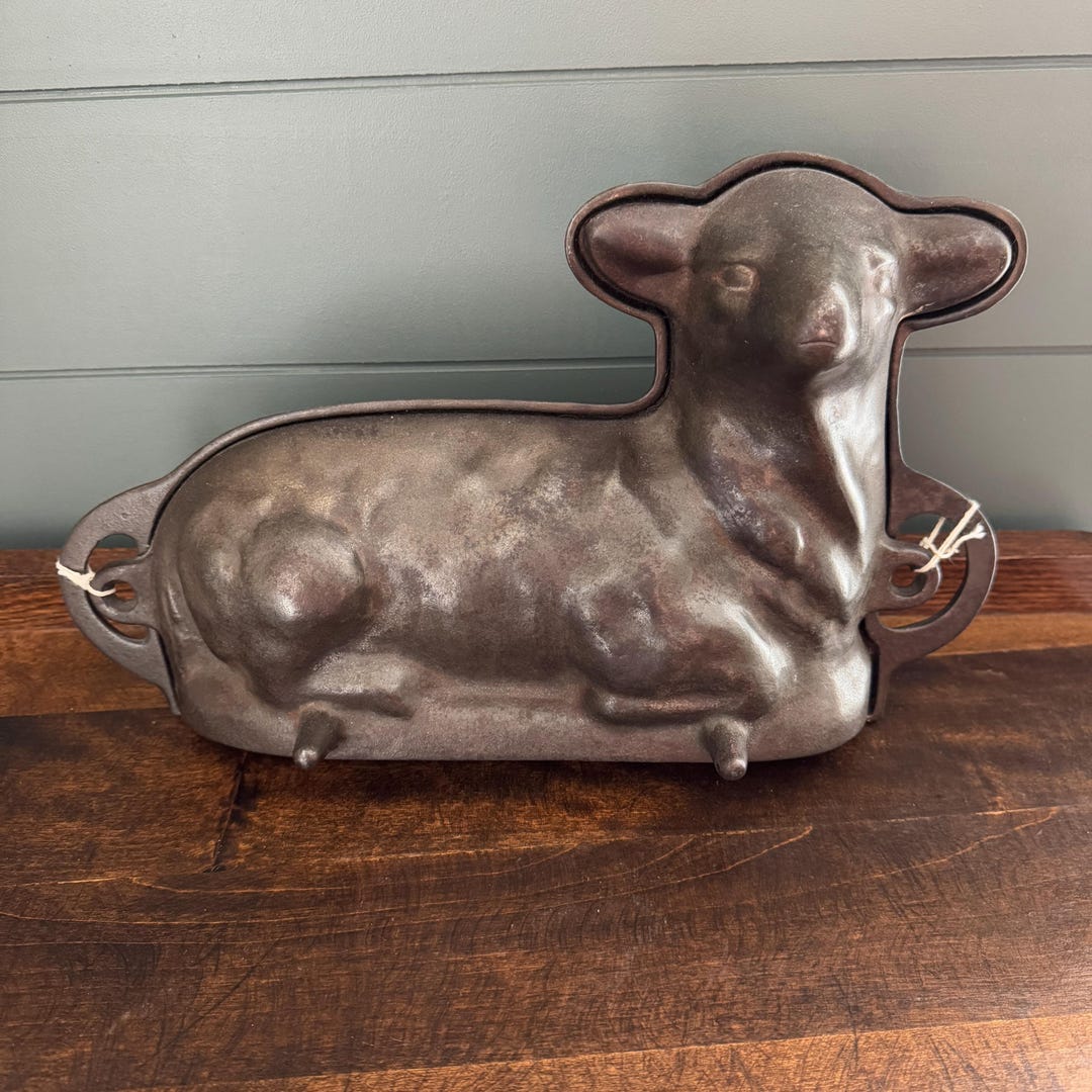 Antique Wagner Cast Iron Lamb Cake Mold | Easter Lamb Cake Mold - Etsy