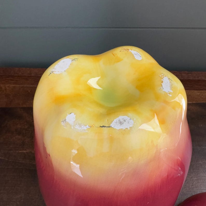 Vintage Large Ceramic Apple Cookie Jar - Etsy
