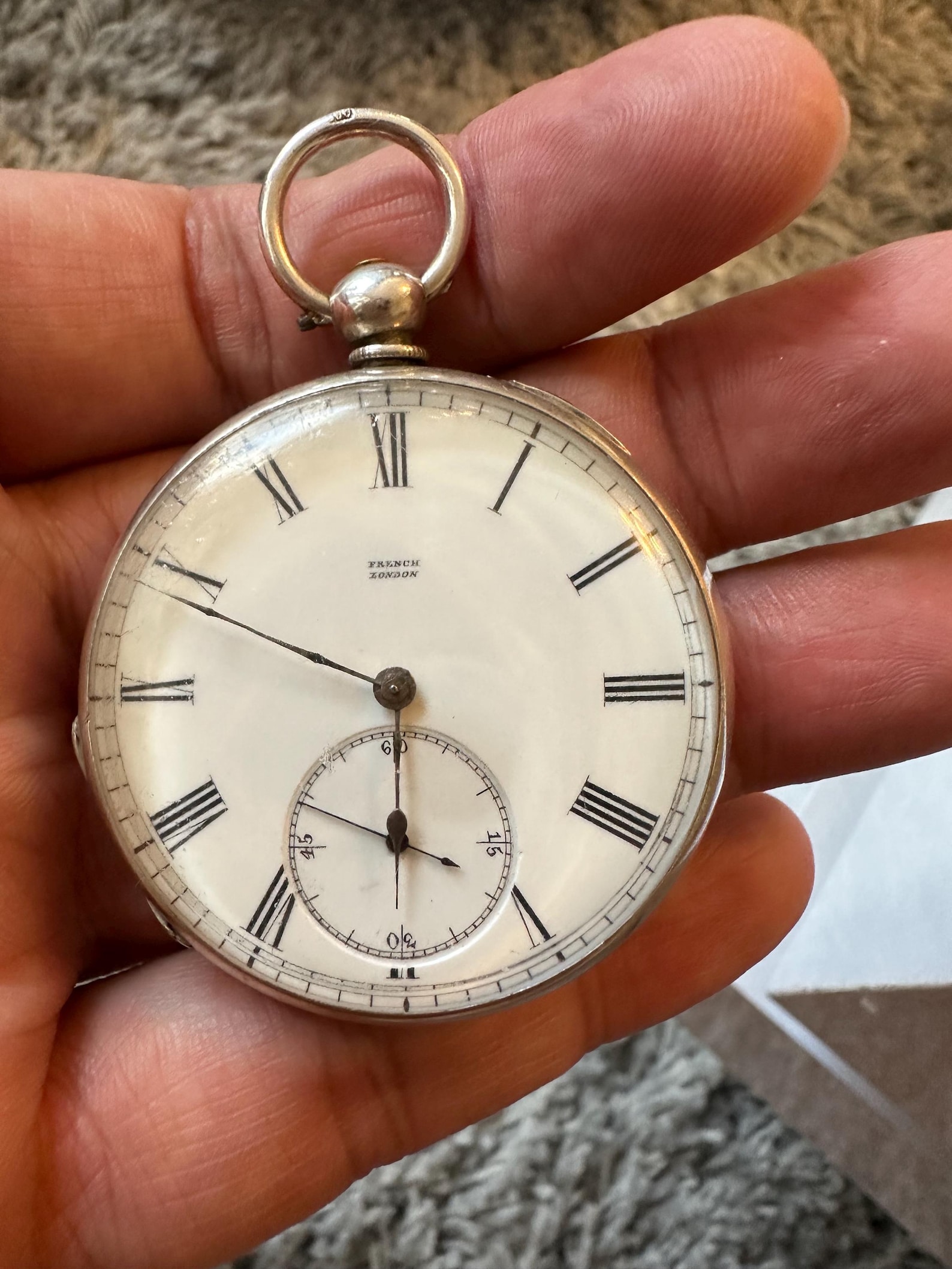 Vintage Extremely Rare English Patent Lever French London - Pocket ...