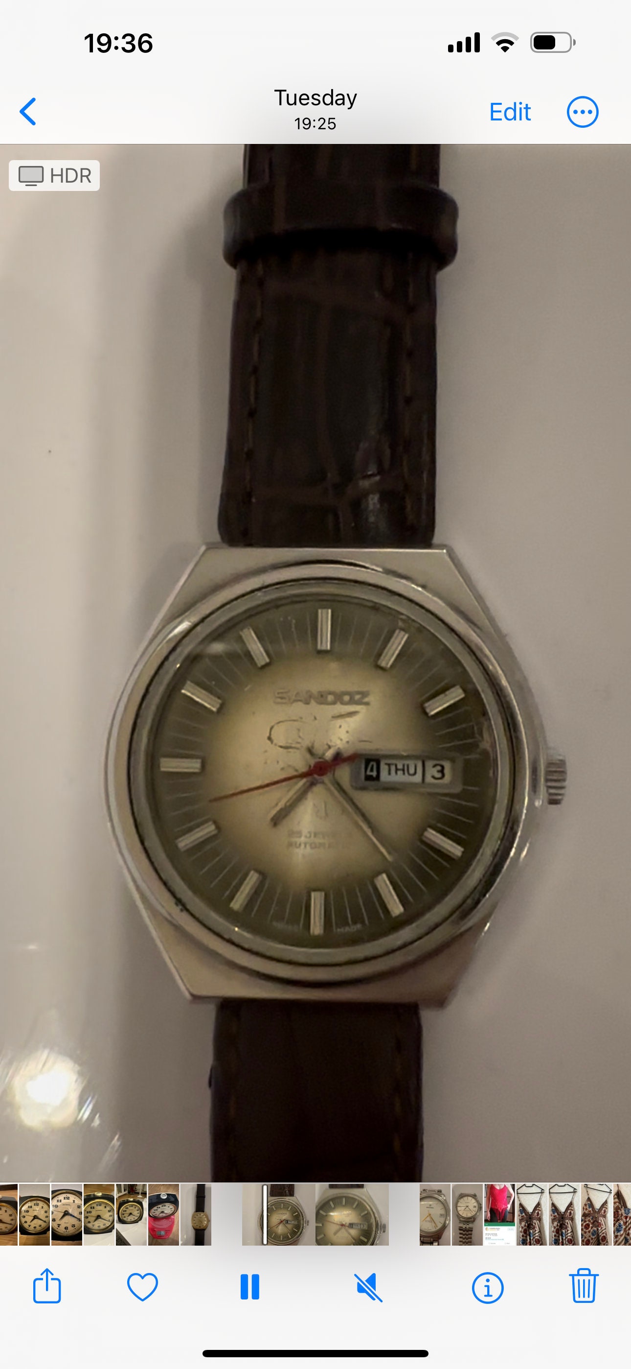 Vintage Sandoz Automatic 25 Jewels Men's Watch Swiss Made 1970s. - Etsy