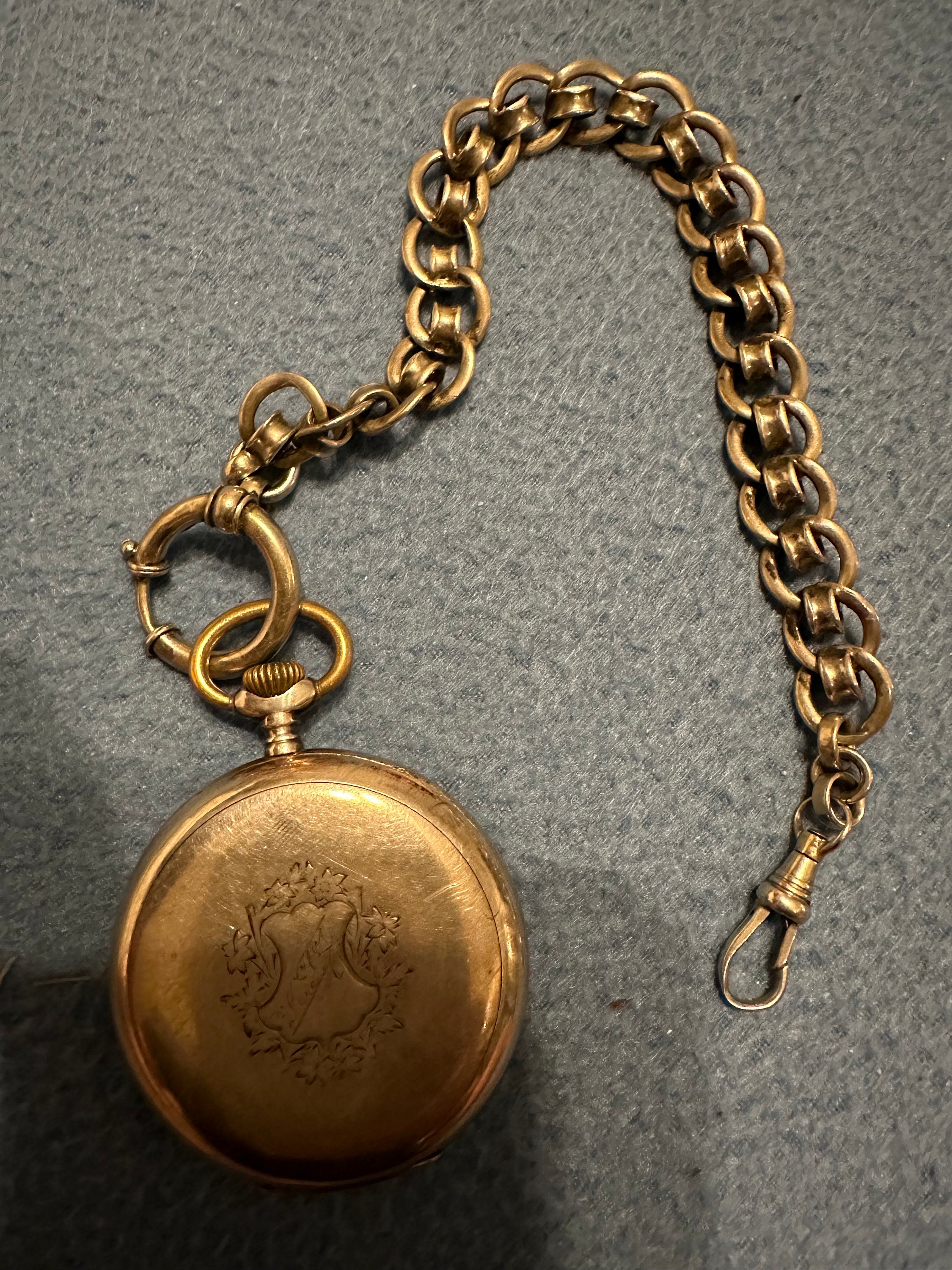 Working INVAR Solid Silver Swiss Pocket Watch Vintage Antique Men's ...