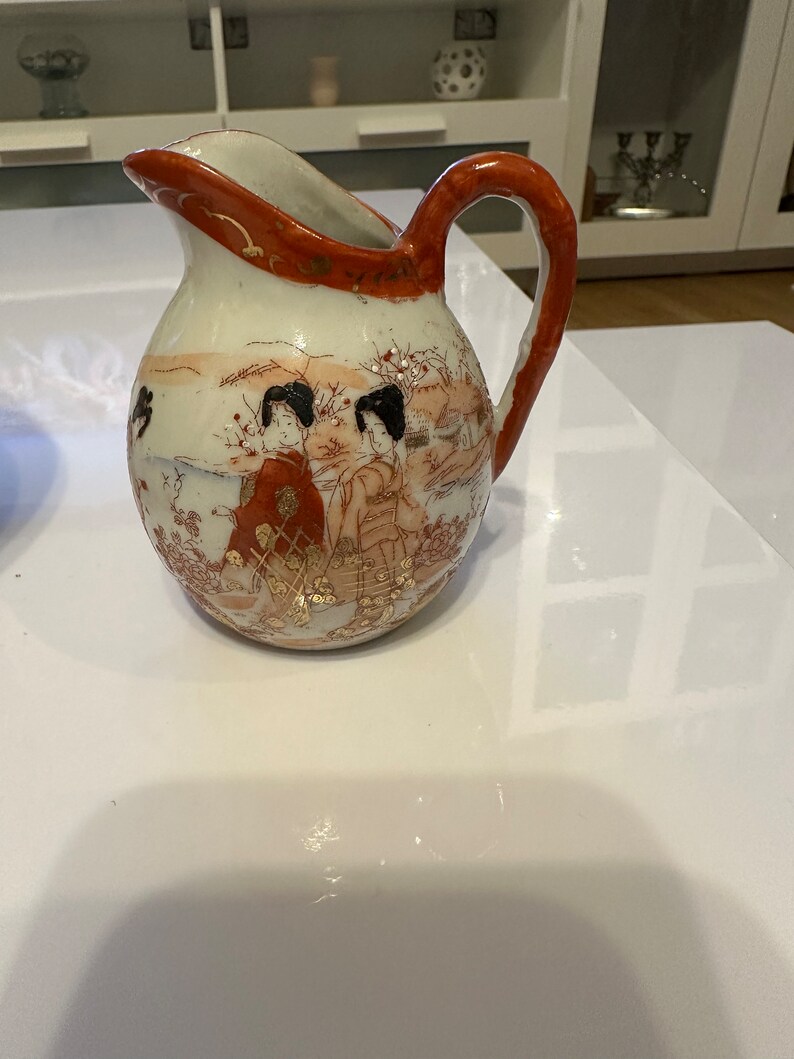 Antique Satsuma Tea Set Hand Painted Japanese Eggshell - Etsy