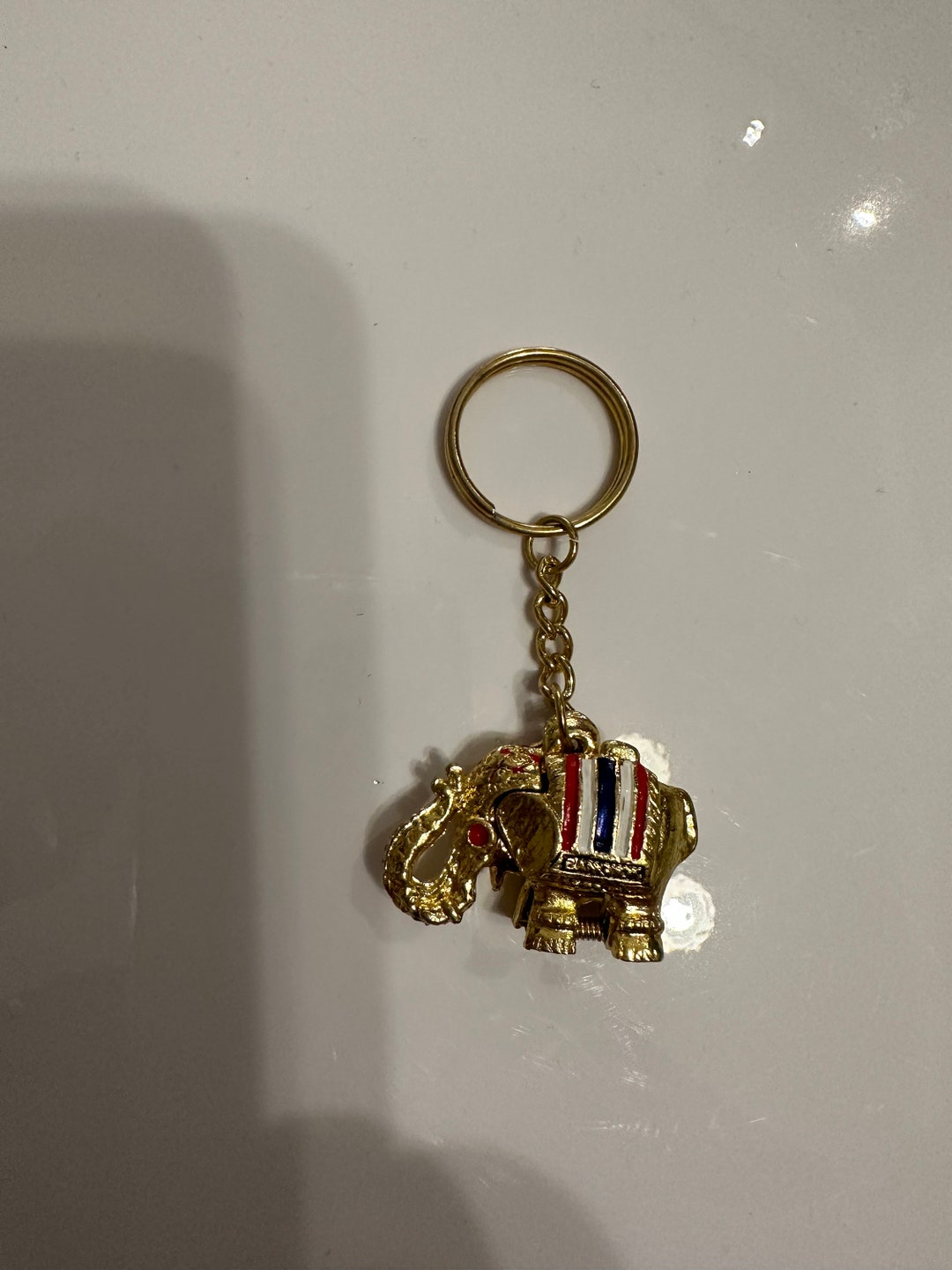 Vintage Elephant Keychain,miss Bangkok, Keyring, Gift With Hidden Pill ...