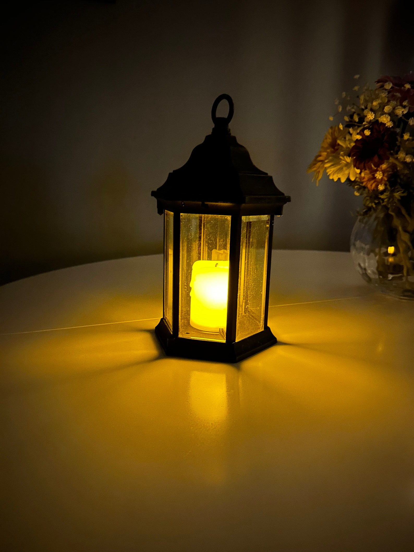 Lantern With Twilight Sensor Black Custom Lantern/memorial Gift ...