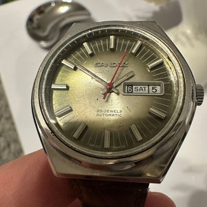 Vintage Sandoz Automatic 25 Jewels Men's Watch Swiss Made 1970s. - Etsy