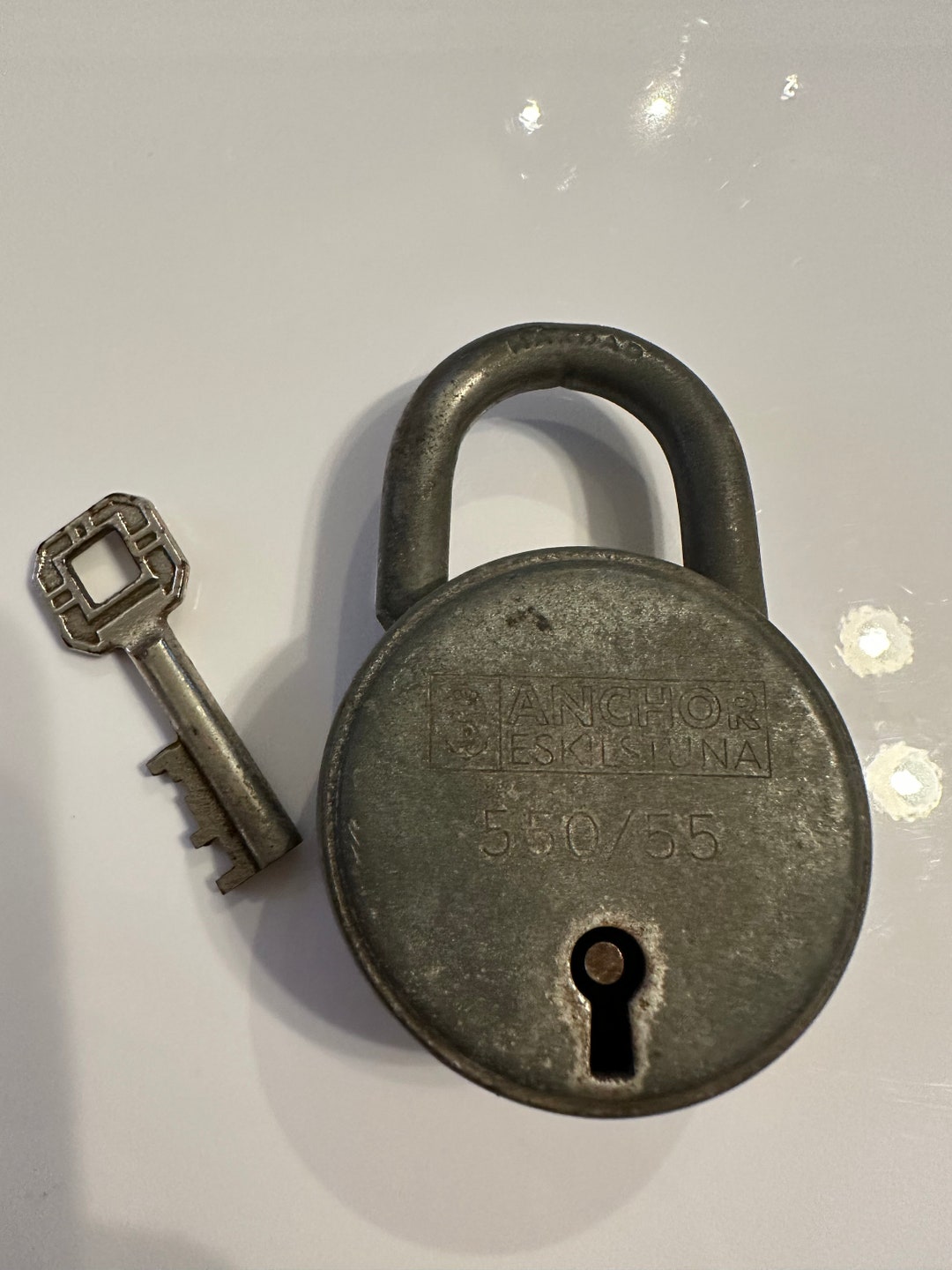 Vintage Old 8 Lever Lock , Padlock, Anchor Eskilstuna , - Etsy