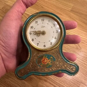 Antique Germany Alarm Clock, EMES GUEISSAZ MUSICAL, Germany Switzerland ...