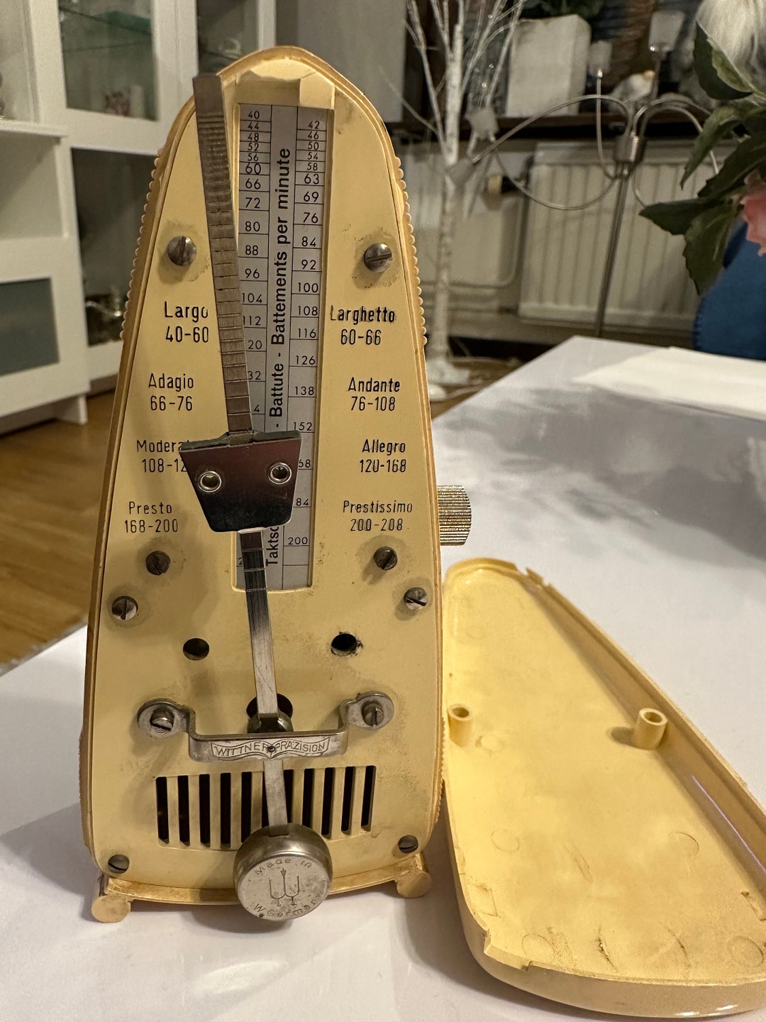 Vintage Mid Century 1950-1960s German Wittner Taktell Piccolo Metronome ...