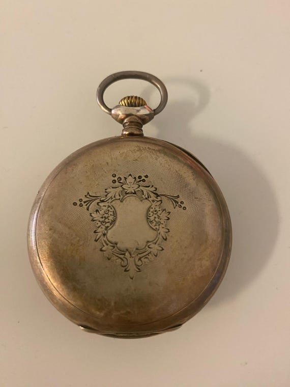 Vintage silver Zenith Swiss Pocket Watch hallmarked … - Gem