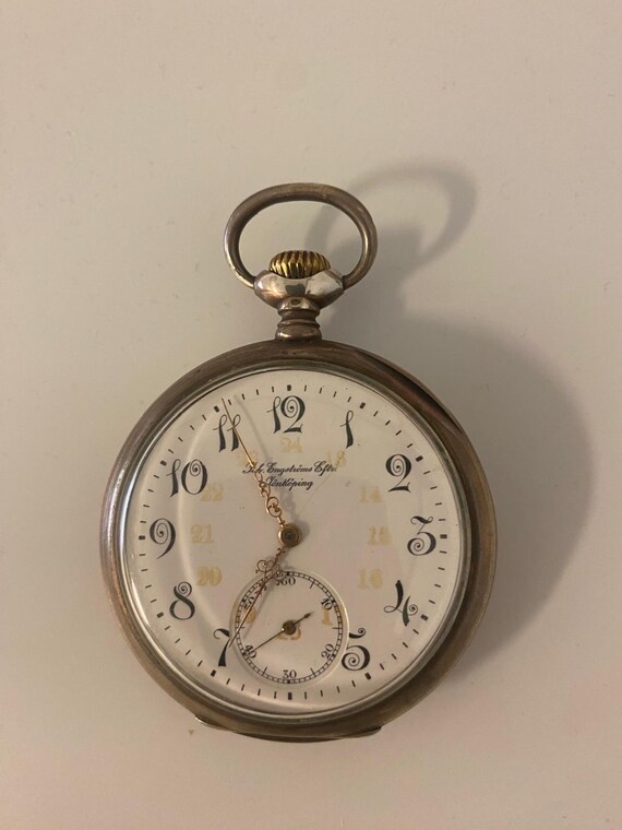 Vintage silver Zenith Swiss Pocket Watch hallmarked … - Gem