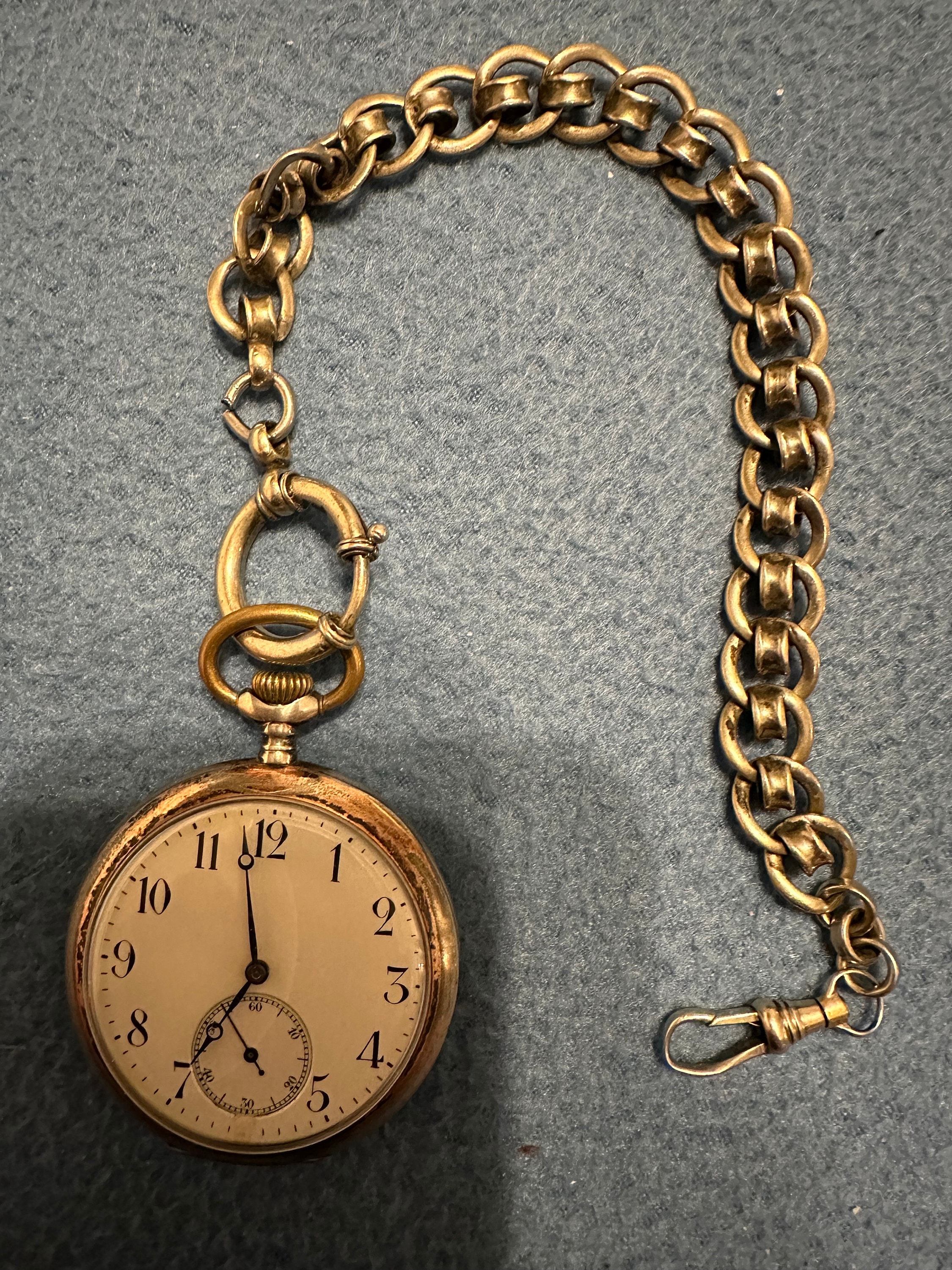 Working INVAR Solid Silver Swiss Pocket Watch Vintage Antique Men's ...