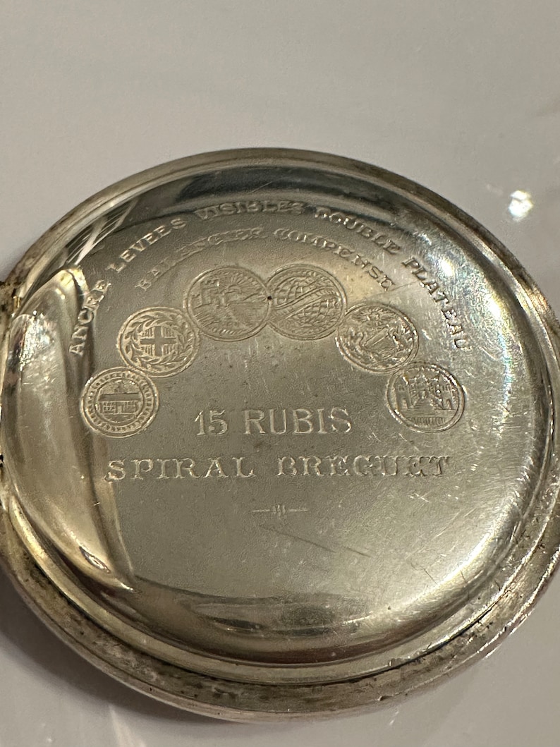 Vintage Working Swiss Pocket Watch 1920s, Spiral Berguet , Ancre Levees ...