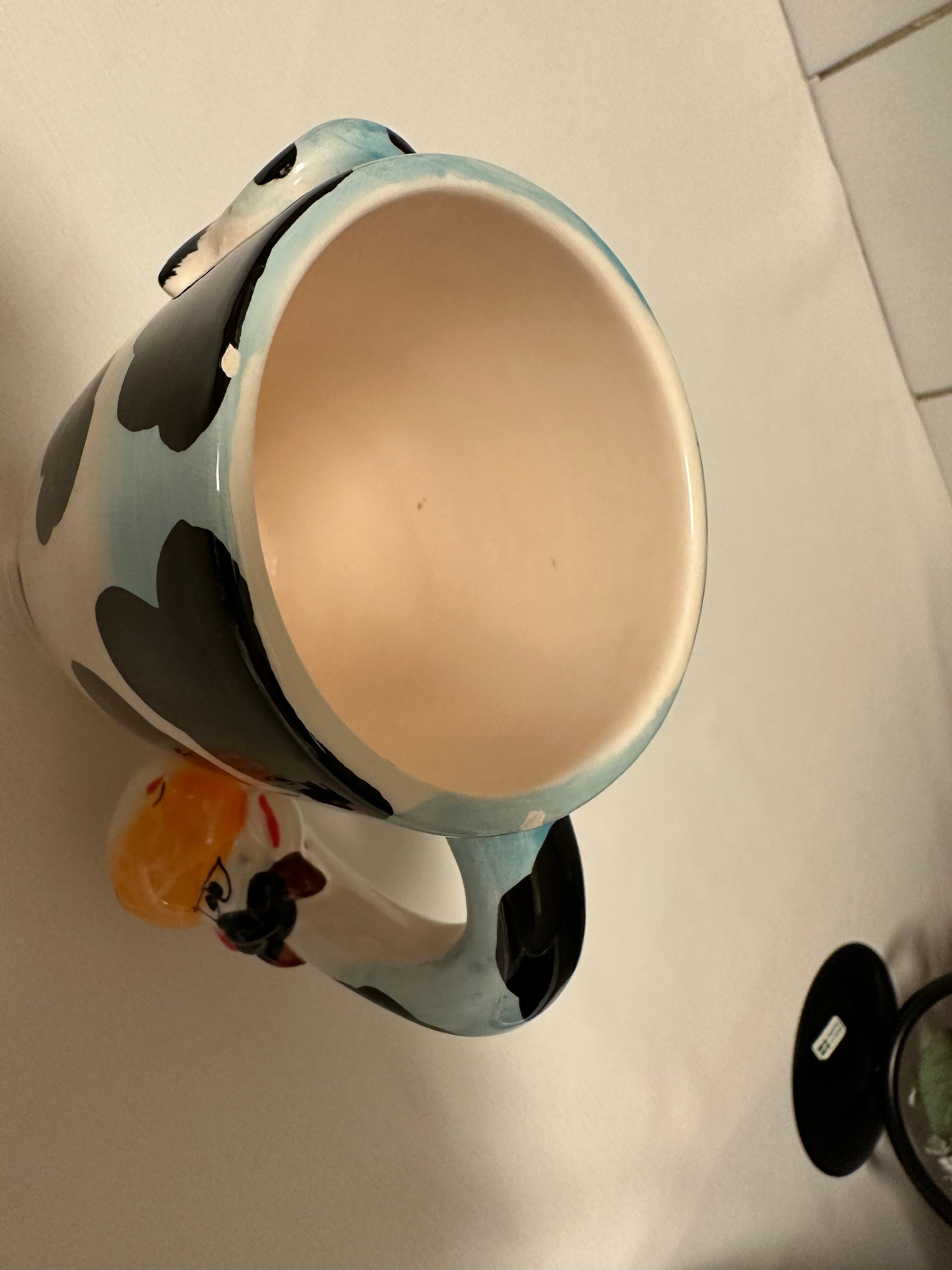 Vintage Cow Tea Set ,black and White Ceramic Cow Teapot ,collectible ...