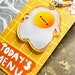 Nutella Taiyaki Clear Acrylic Keychain | Double Sided Charm | Cute ...