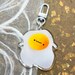 Fried Egg Clear Acrylic Keychain | Double Sided Charm | Cute Keychains ...