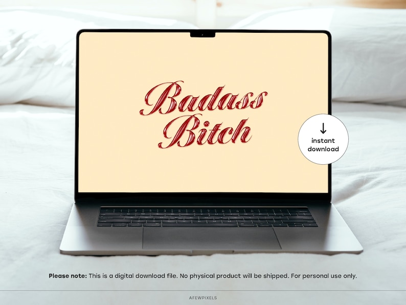 Laptop Wallpaper Background Bad Bitch Energy MacBook Instant Download ...