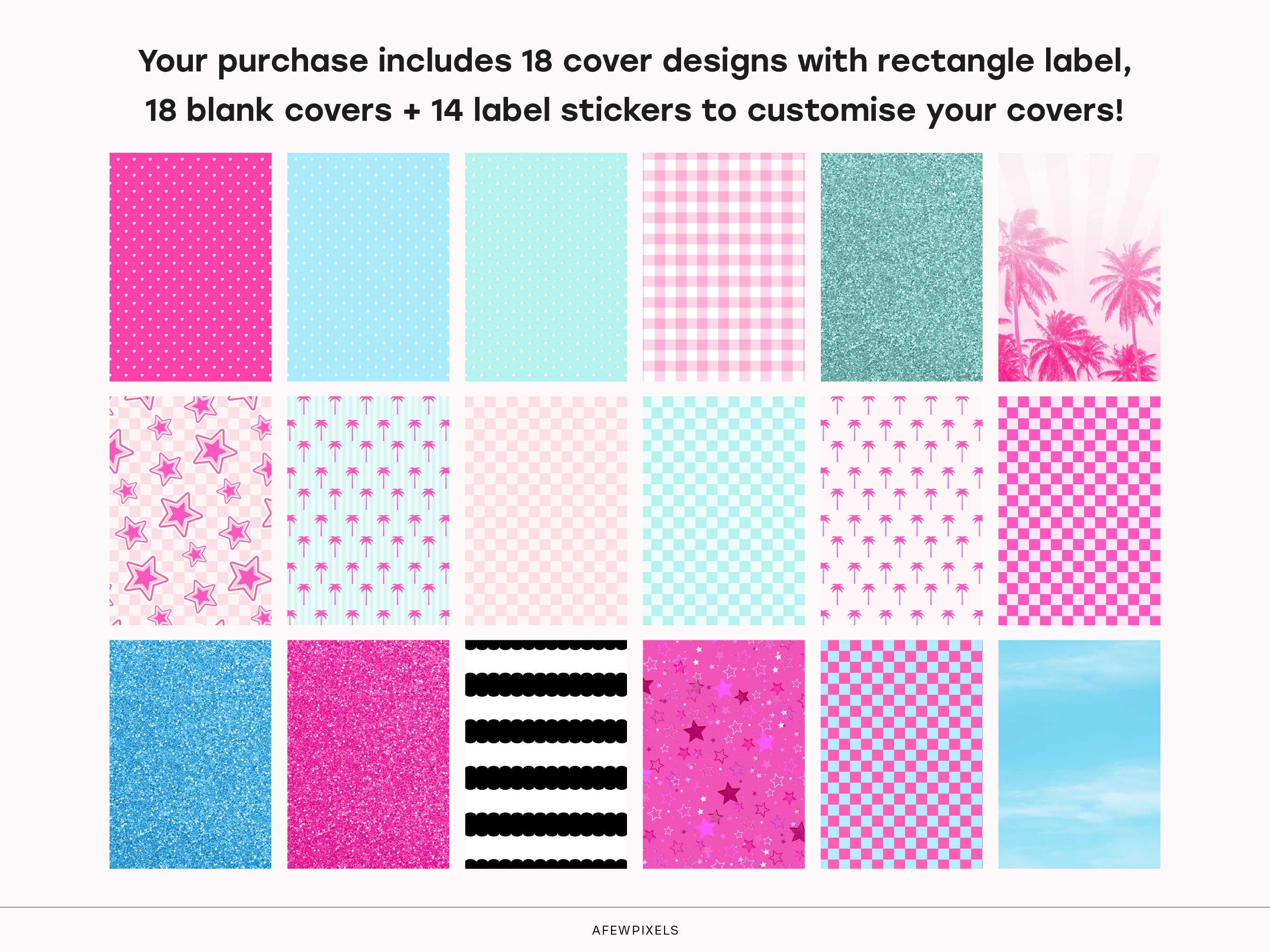 Pink Digital Planner Covers: Barbie-inspired Notebook (digital Download ...