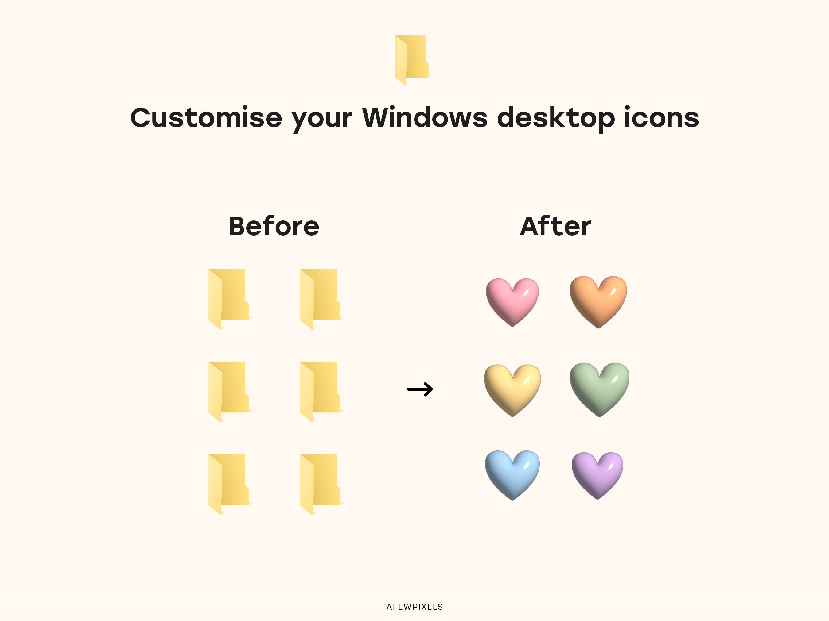 60 Fun 3D Shapes Desktop Icons for Mac, Windows, Notion (digital ...