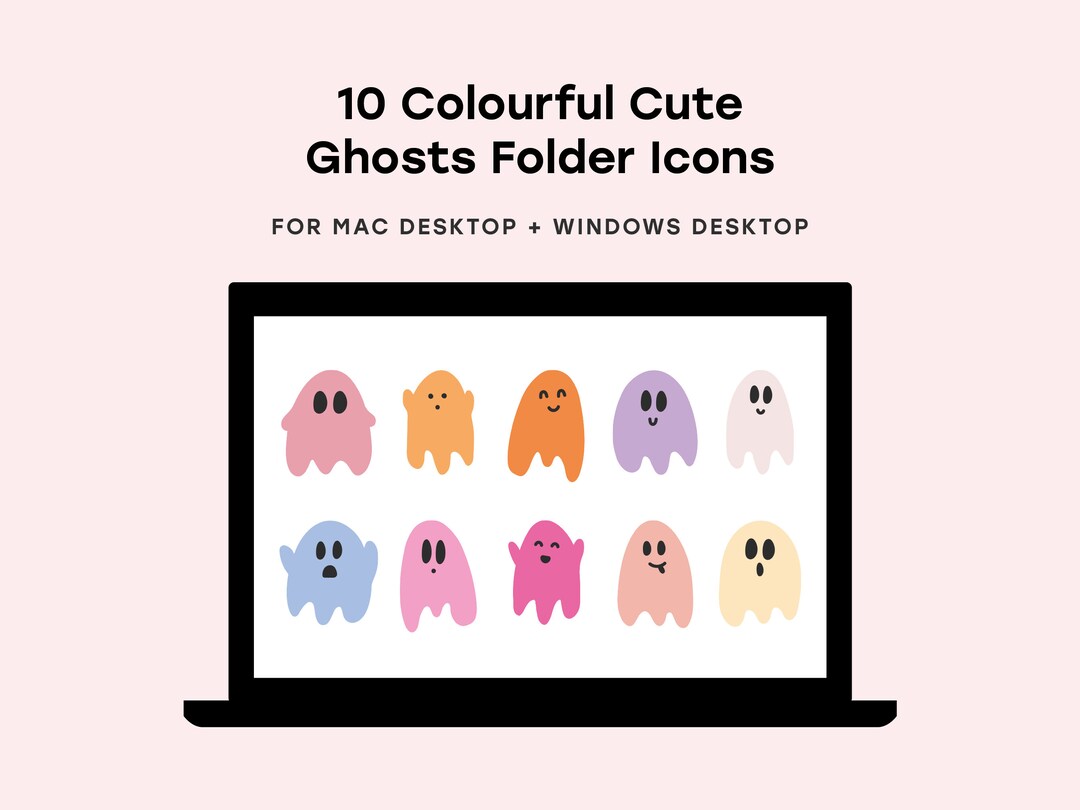 Halloween Ghost Folder Icons: Mac & Windows (digital Download - Etsy