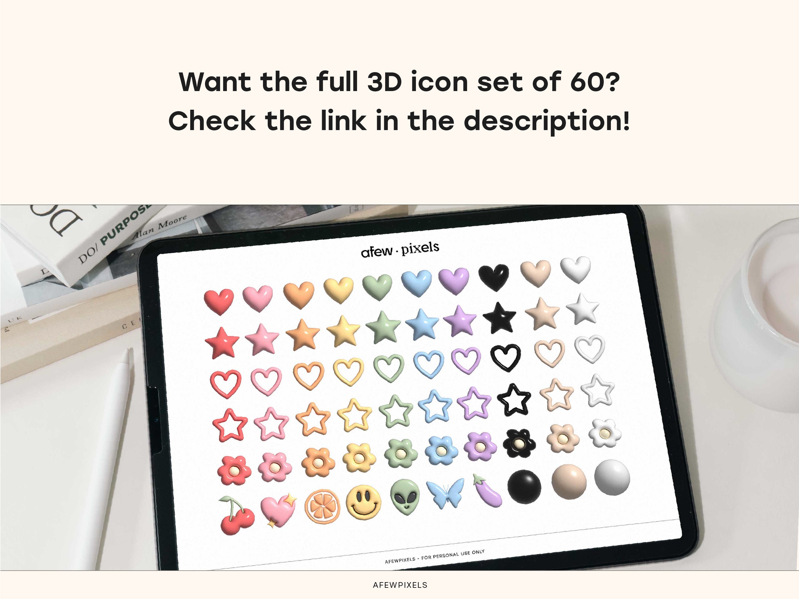 Colorful Heart Desktop Folder Icon Set for Mac and Windows Desktop ...