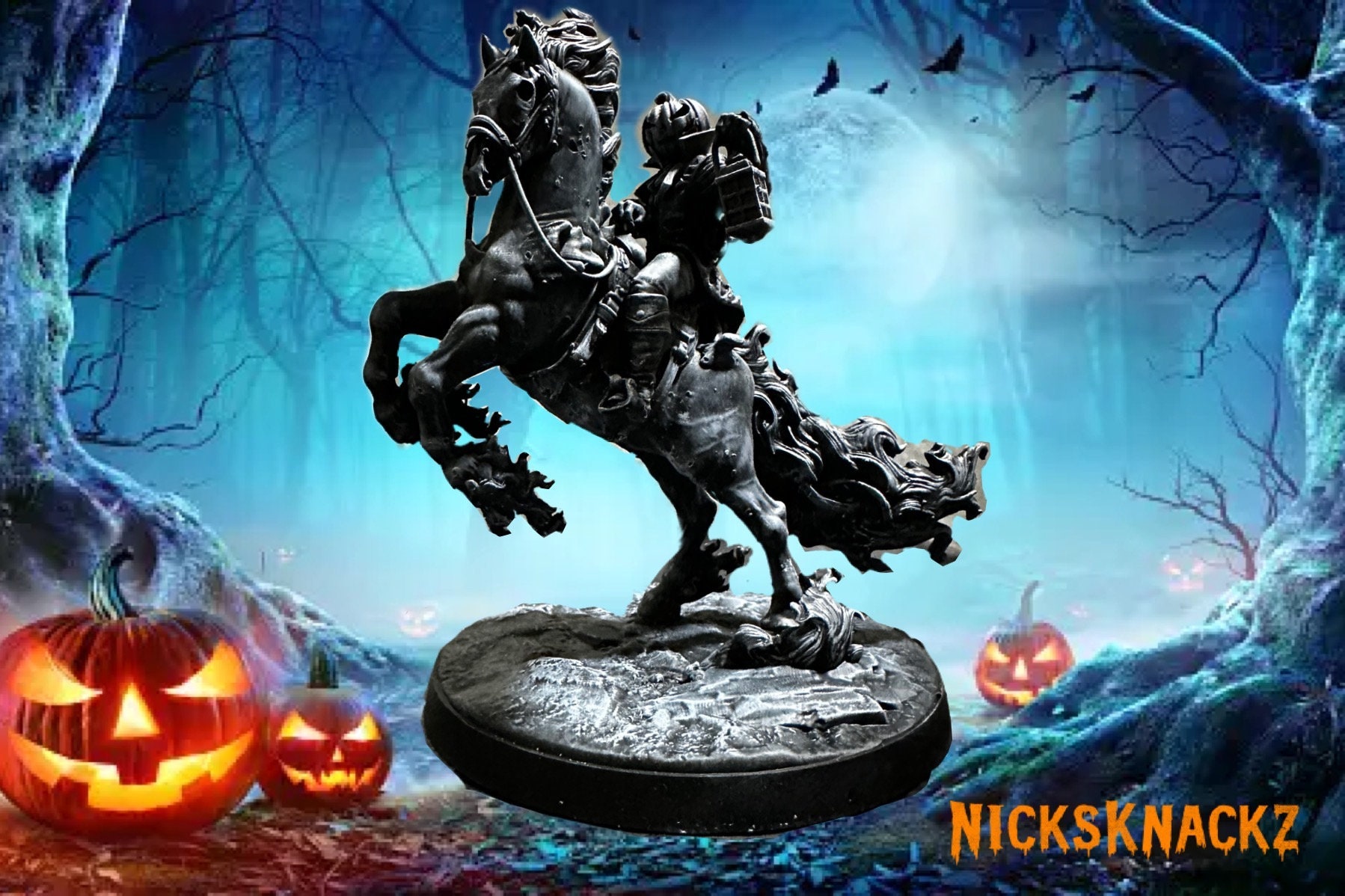 Headless Horseman Statue 5 Inch - Etsy