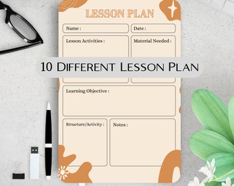 Teacher Planner 2023-24 Teacher Binder Printable Lesson - Etsy