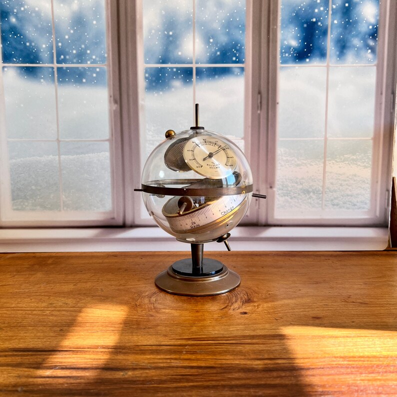 MCM Sputnik Weather Station Thermometer Barometer Hygrometer Vintage ...