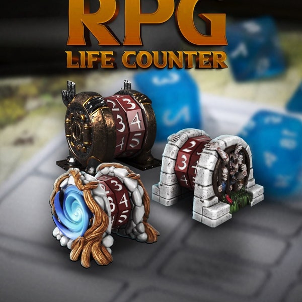 3d Printed Life Counter Stl File - Etsy