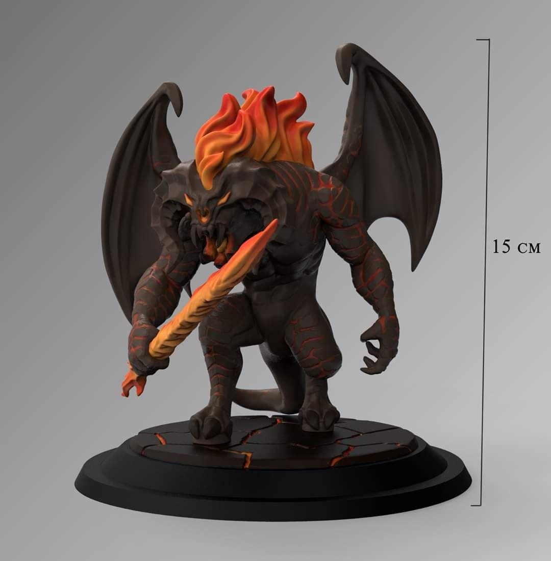 Balrog STL Model STL File 3D Printable Model - Etsy