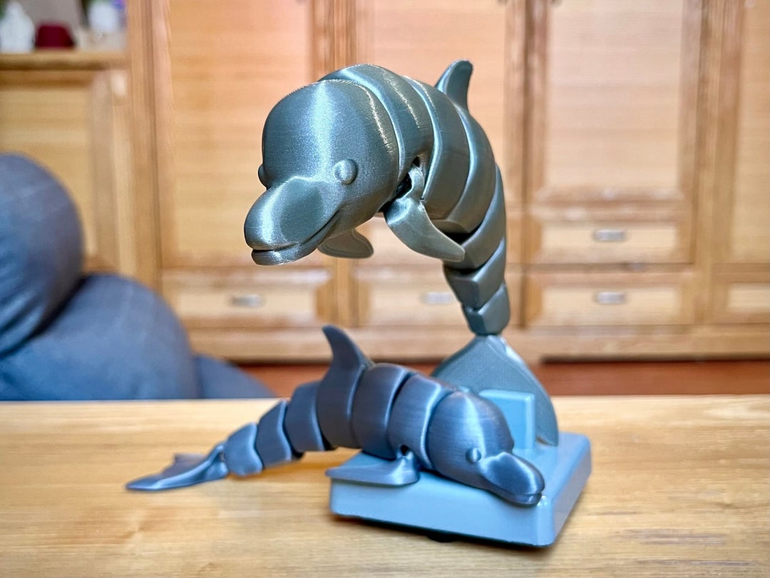 Flexi Dolphin STL Model STL File 3D Printable Model - Etsy