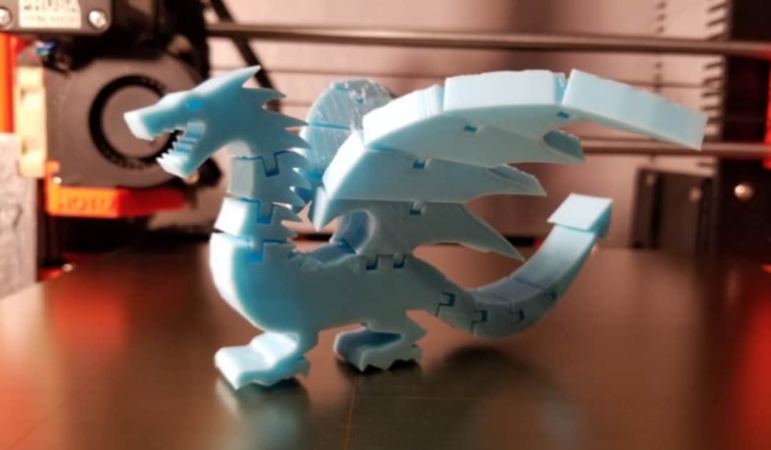 Flexi Dragon STL Model STL File 3D Printable Model - Etsy UK