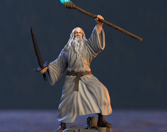 Gandalf Stl Model Stl File 3d Printable Model Etsy