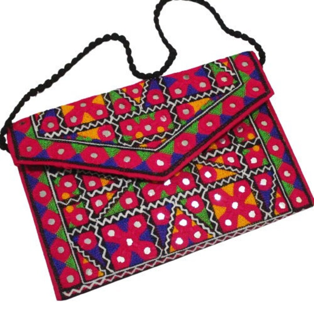 Handmade Embroidered Sindhi Messenger Clutch Bag - Etsy