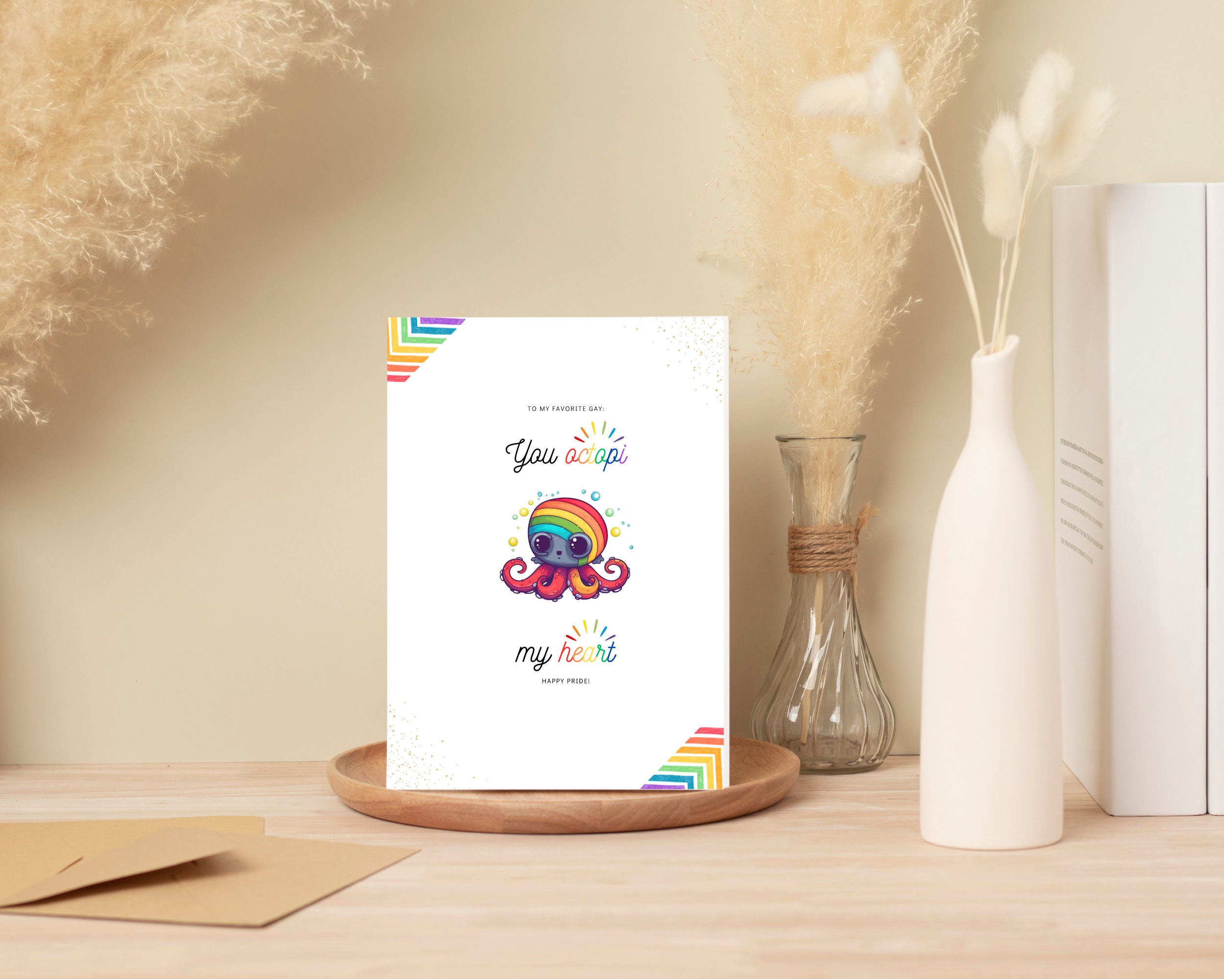 Rainbow Pride Printable Card | Instant Download Printable Card | LGBTQ ...