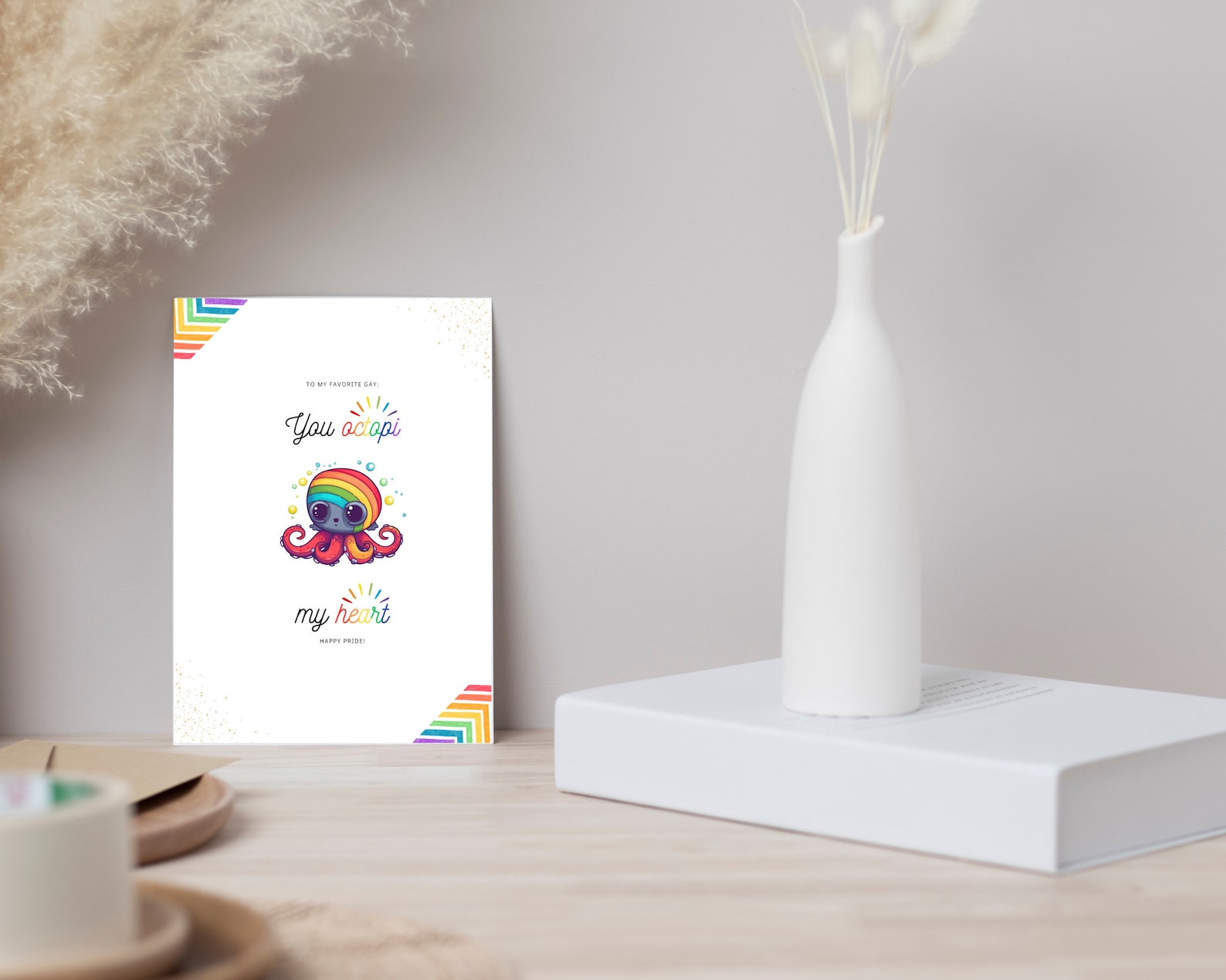 Rainbow Pride Printable Card | Instant Download Printable Card | LGBTQ ...