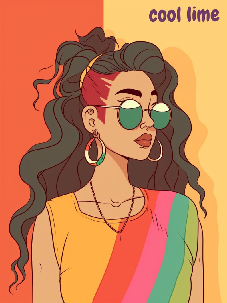 Pride Wall Prints WLW Lesbian Kiss Abstract Retro Art LGBT - Etsy