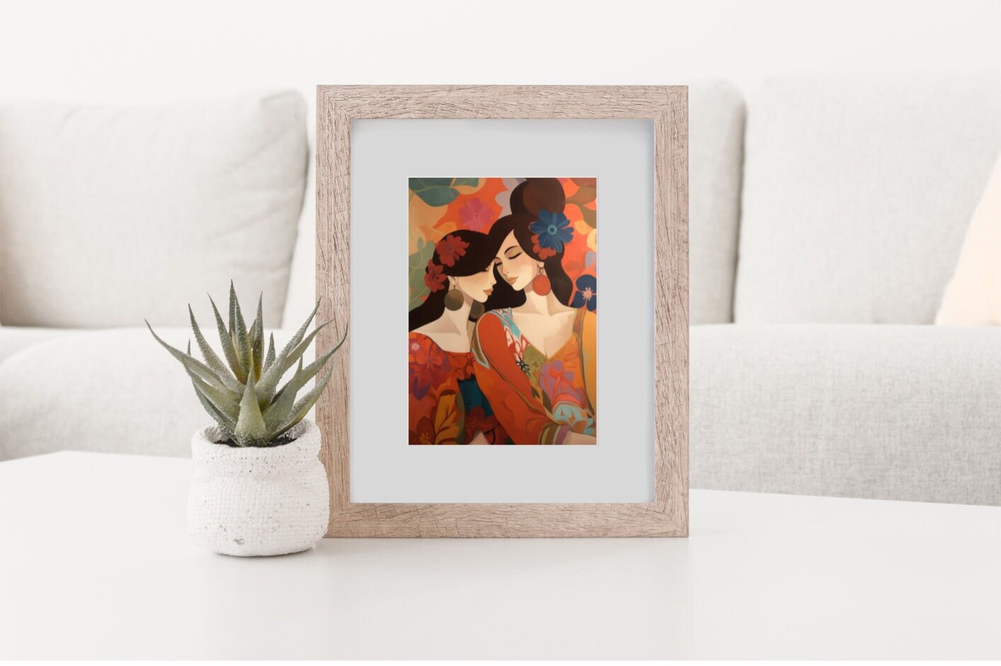 Set of 3 Sapphic Wall Deco Prints Boho Style LGBT Wlw Vintage Home Art ...