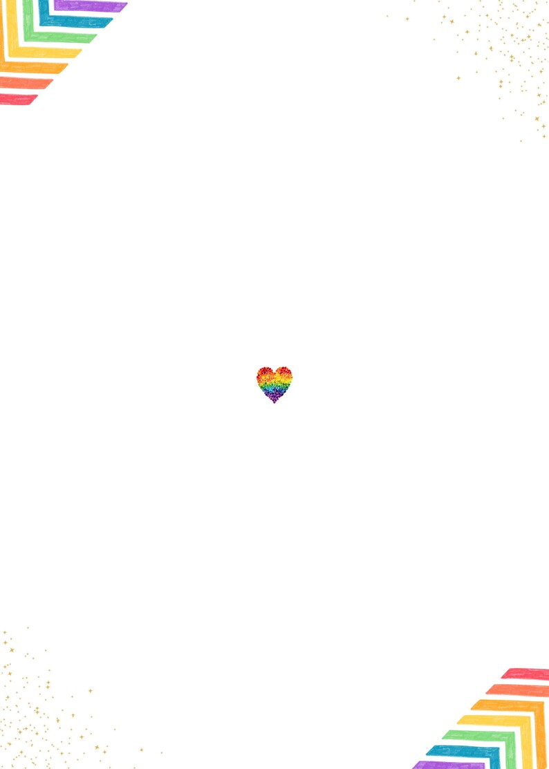 Rainbow Pride Printable Card | Instant Download Printable Card | LGBTQ ...