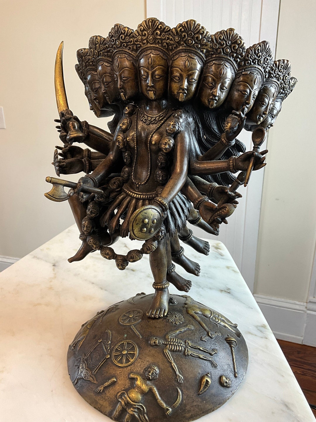 Kali Ma Goddess Statue Mahavidyas Yoga Wisdom Hindu Deity - Etsy