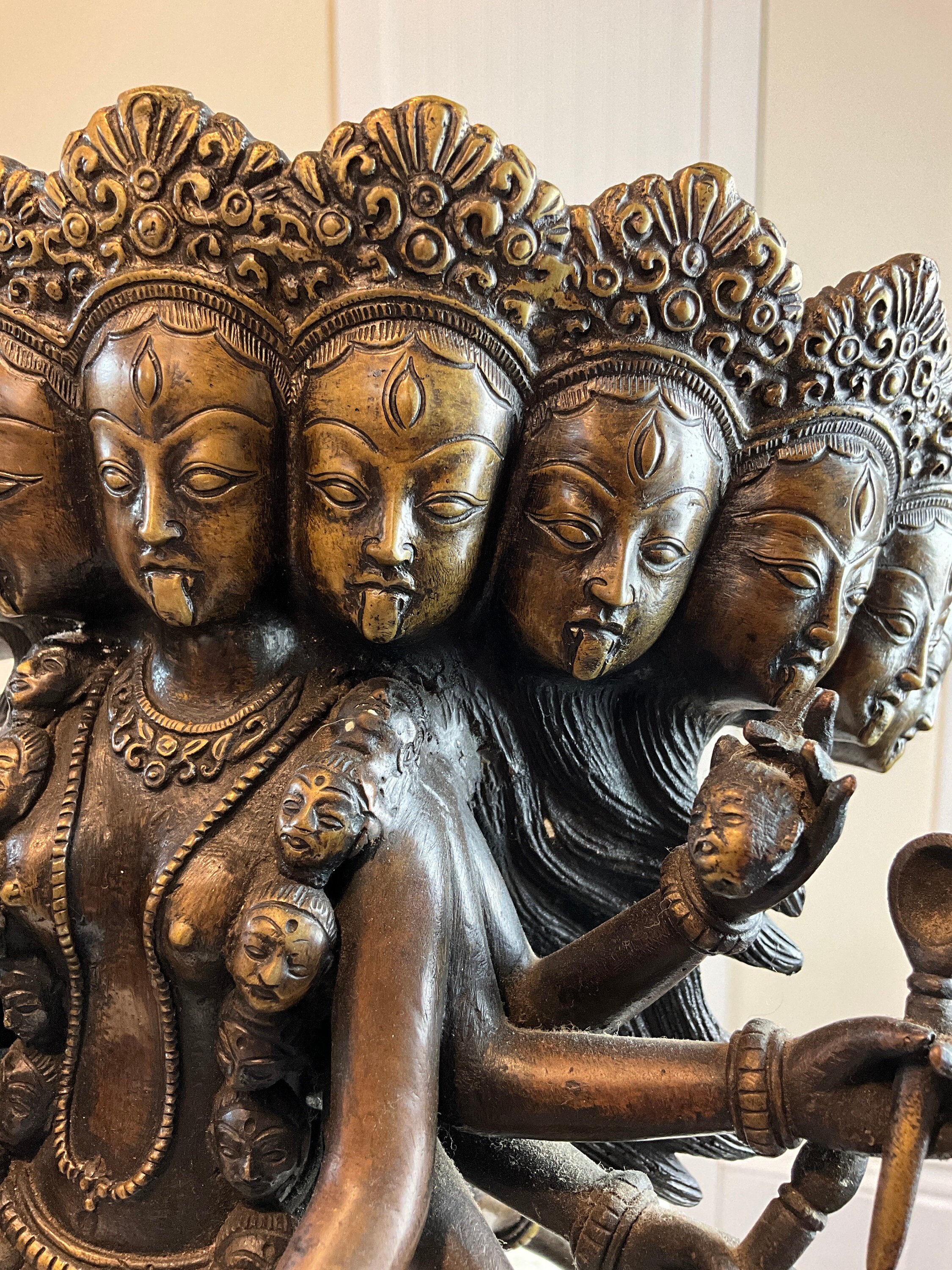 Kali Ma Goddess Statue Mahavidyas Yoga Wisdom Hindu Deity - Etsy