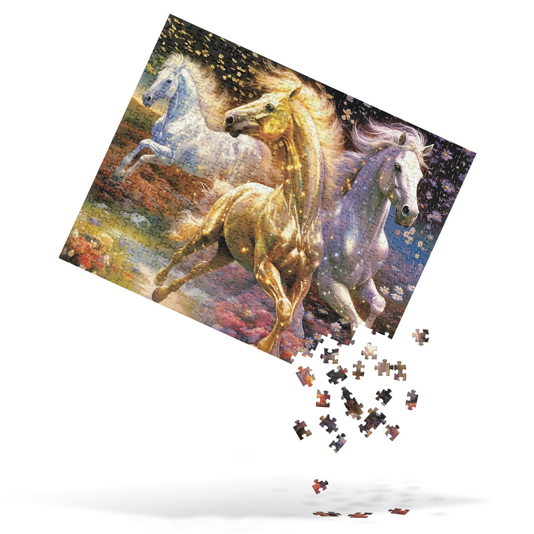 JIGSAW PUZZLE HORSE Animal Puzzle Horse Puzzle for Kids Impossible ...