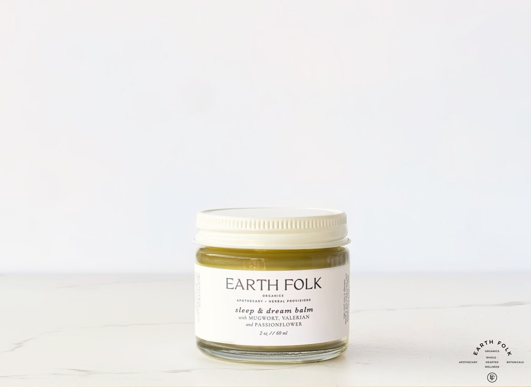 Sleep & Dream Balm - All Natural Herbal Balm, Valerian Root + Mugwort ...