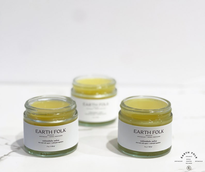 Calendula Salve - All Natural Herbal Salve, Calendula Infused Salve ...