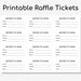 Printable Raffle Ticket | Enter to Win Tickets | Printable Enter to Win ...