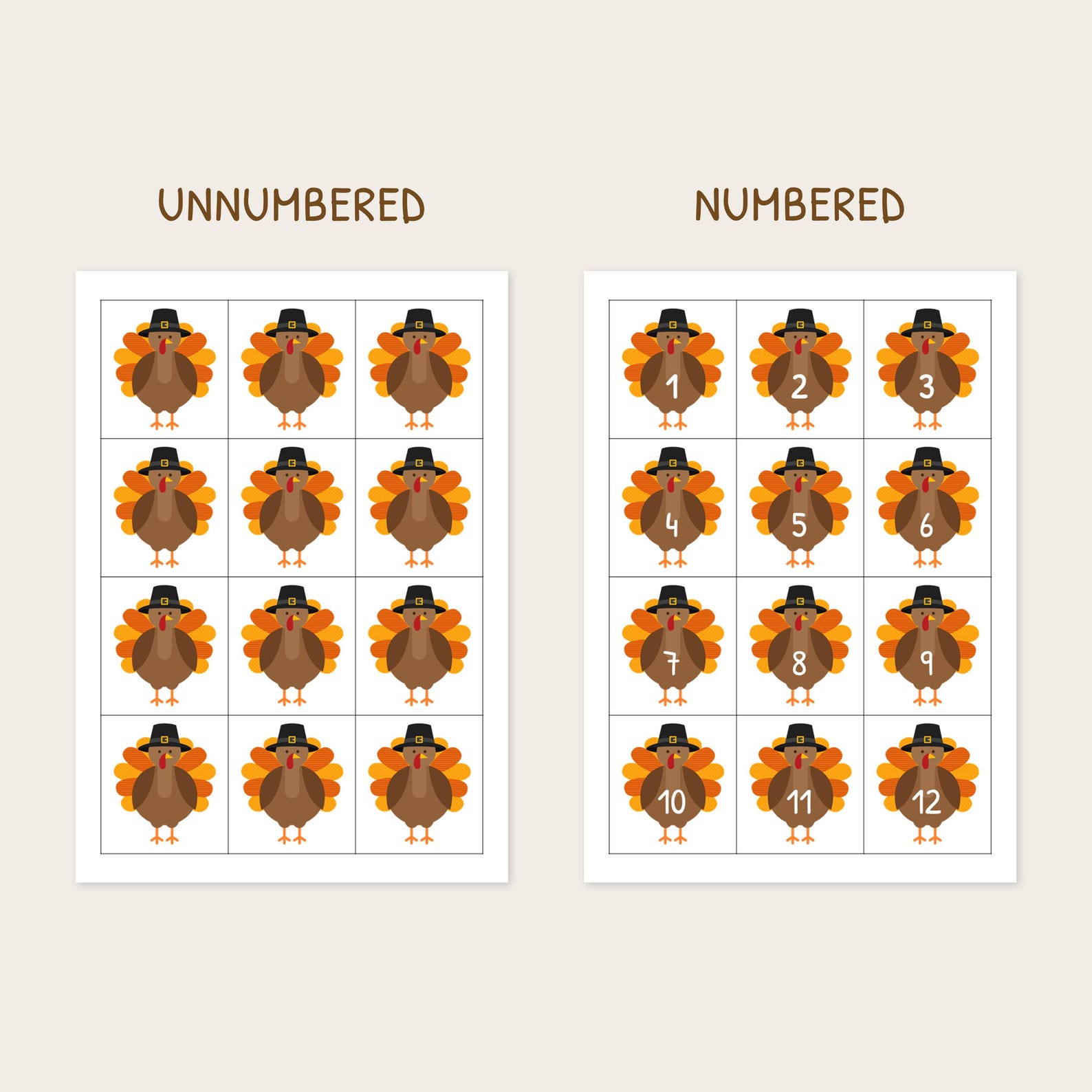 Thanksgiving Turkey Hunt Game | Thanksgiving Scavenger Hunt | Printable ...