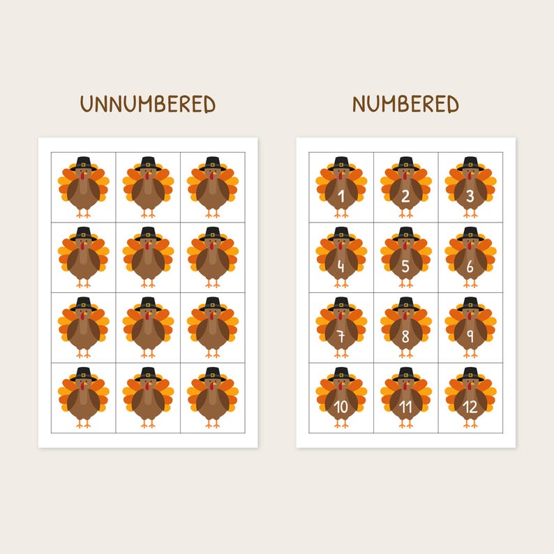 Thanksgiving Turkey Hunt Game | Thanksgiving Scavenger Hunt | Printable ...